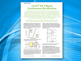 eGaN FET-Based Synchronous Rectification - Efficient Power Conversion ...